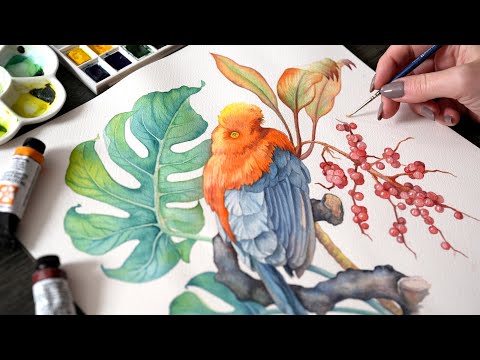 The Secret to Beautiful Watercolor Feathers