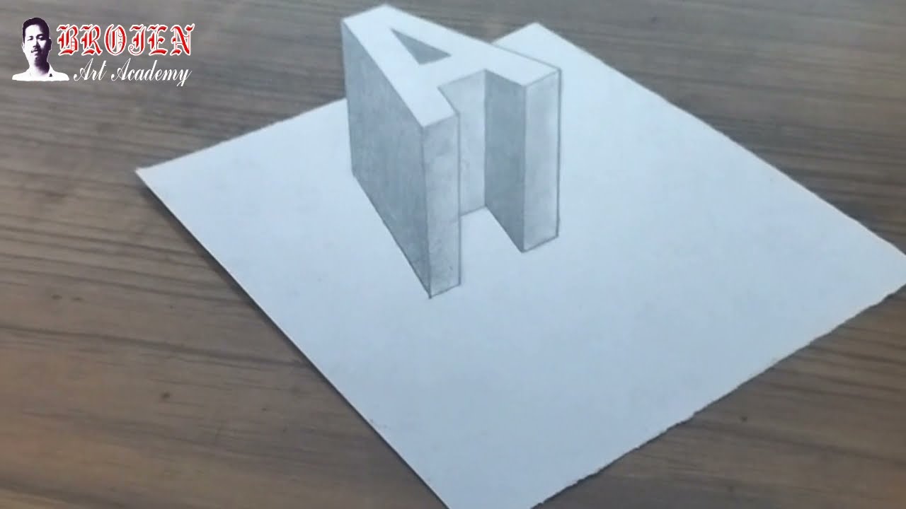 Easy 3D drawing for beginners - YouTube