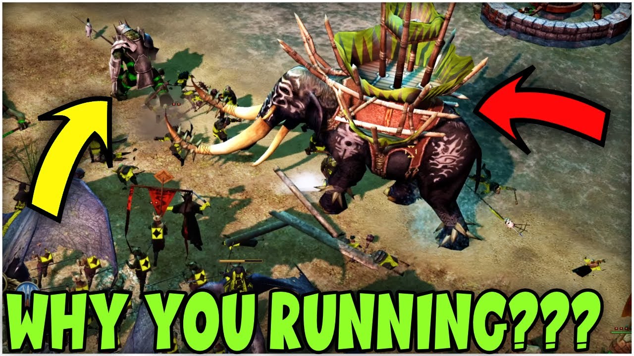 Rogash Runs From Mumak!!! | Battle for Middle Earth | BFME 2 ROTWK 2.02 ...