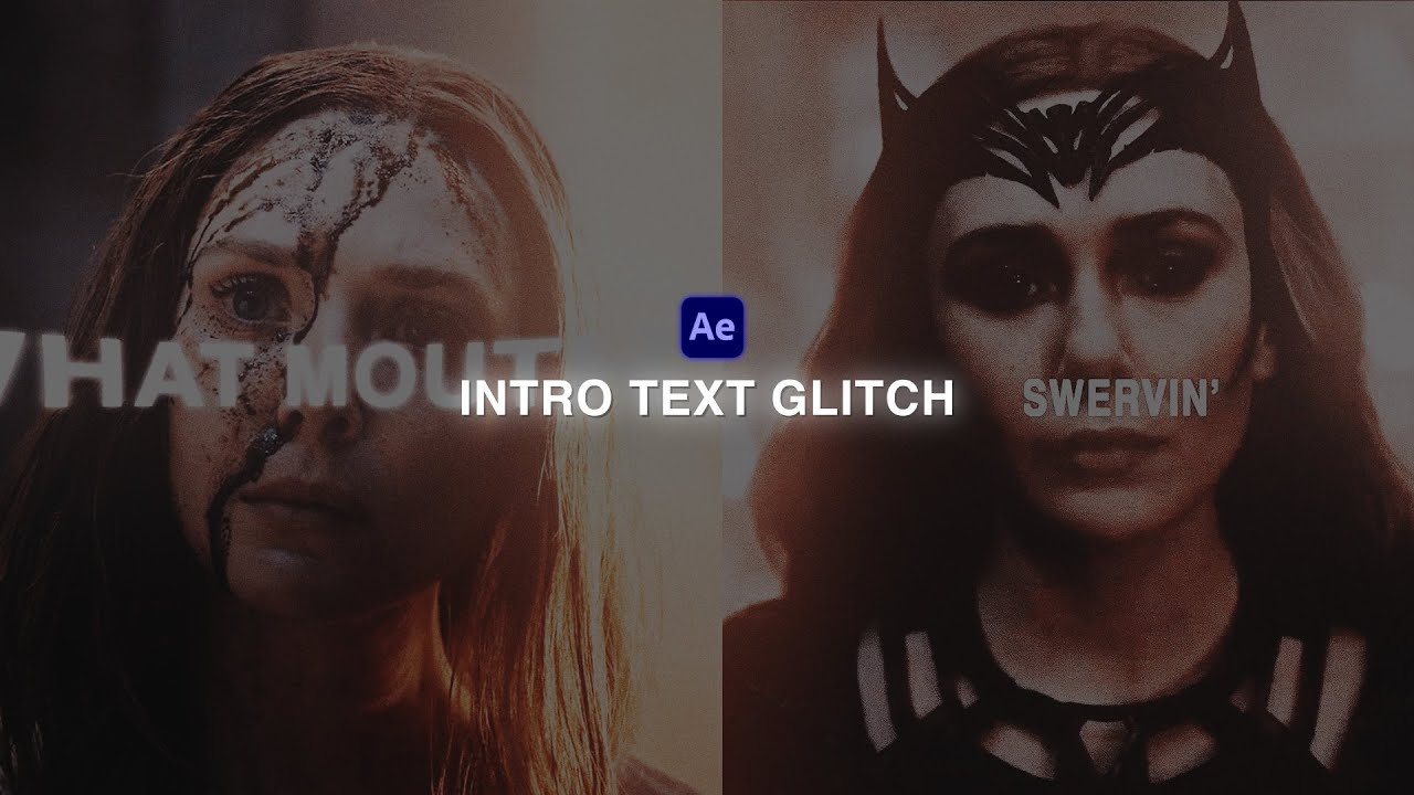 intro text glitch tutorial ; after effects - YouTube