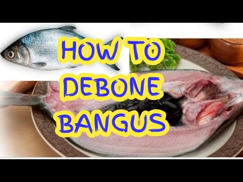 how to debone bangus (milk fish) seafoods products @ameliaontv - YouTube