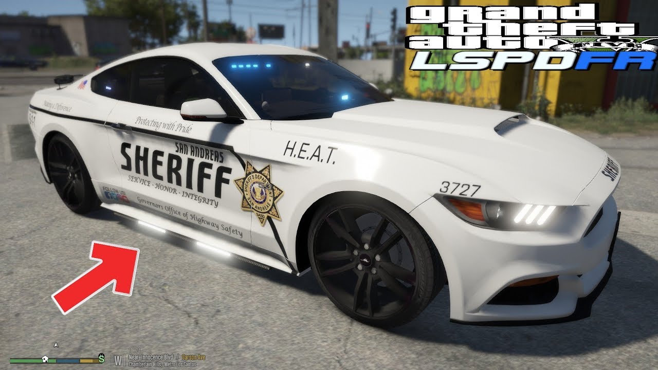 GTA 5 Live PD - San Andreas Sheriff - Mustang GT - LSPDFR - YouTube