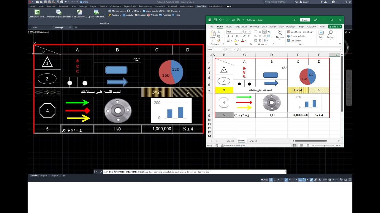 How to Import Excel Shapes to AutoCAD - YouTube