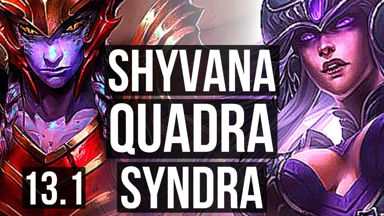 SHYVANA vs SYNDRA (MID) | Quadra, 1.6M mastery, 8/1/1, 300+ games | KR ...