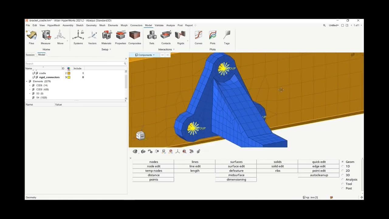HyperWorks 2021: Analysis Setup - YouTube
