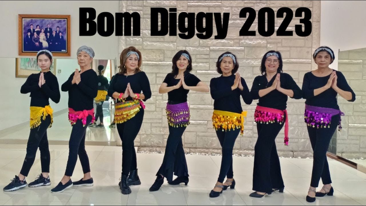 Bom Diggy 2023 Line Dance (demo & count) - YouTube