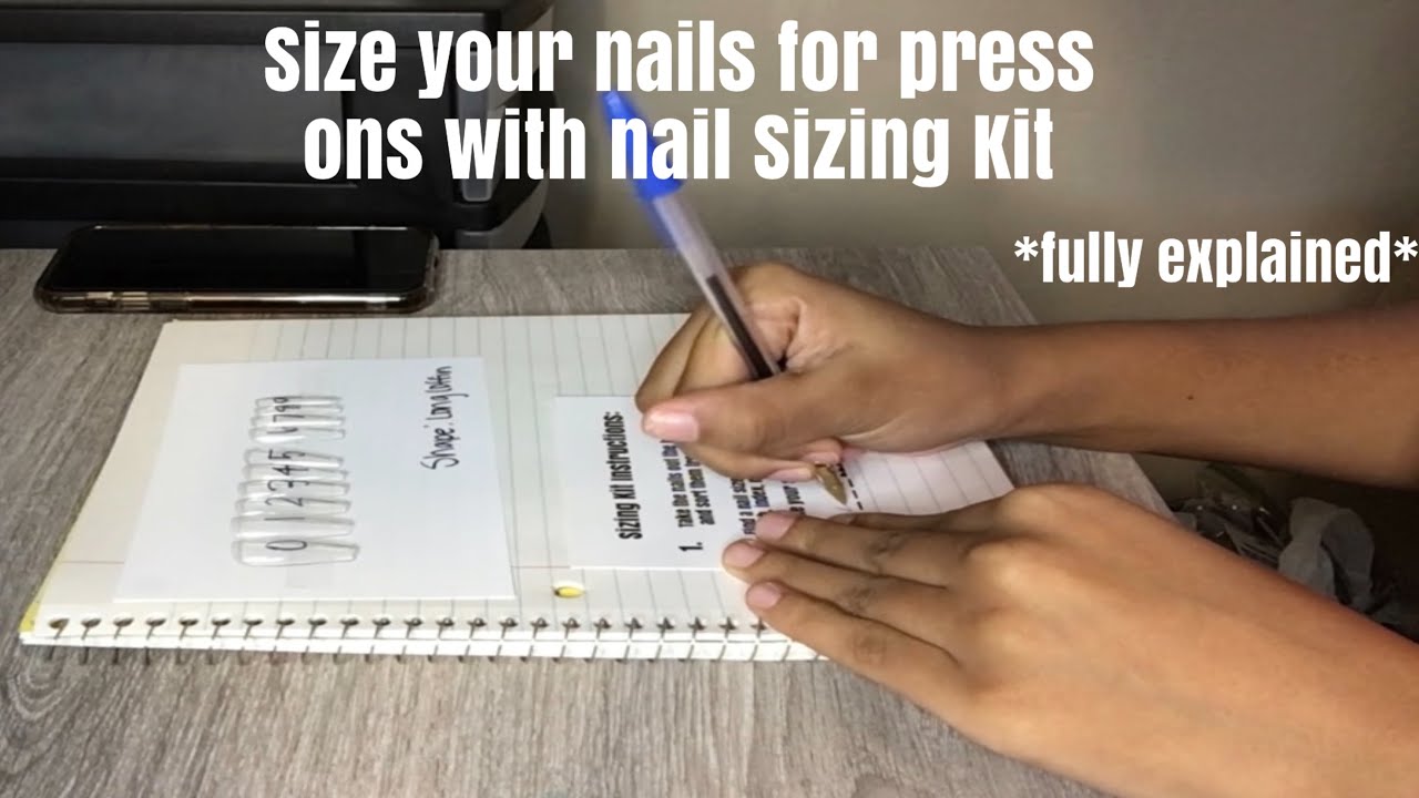 * UPDATED *How to find your nail sizes for Press Ons | Nail Sizing Kit ...