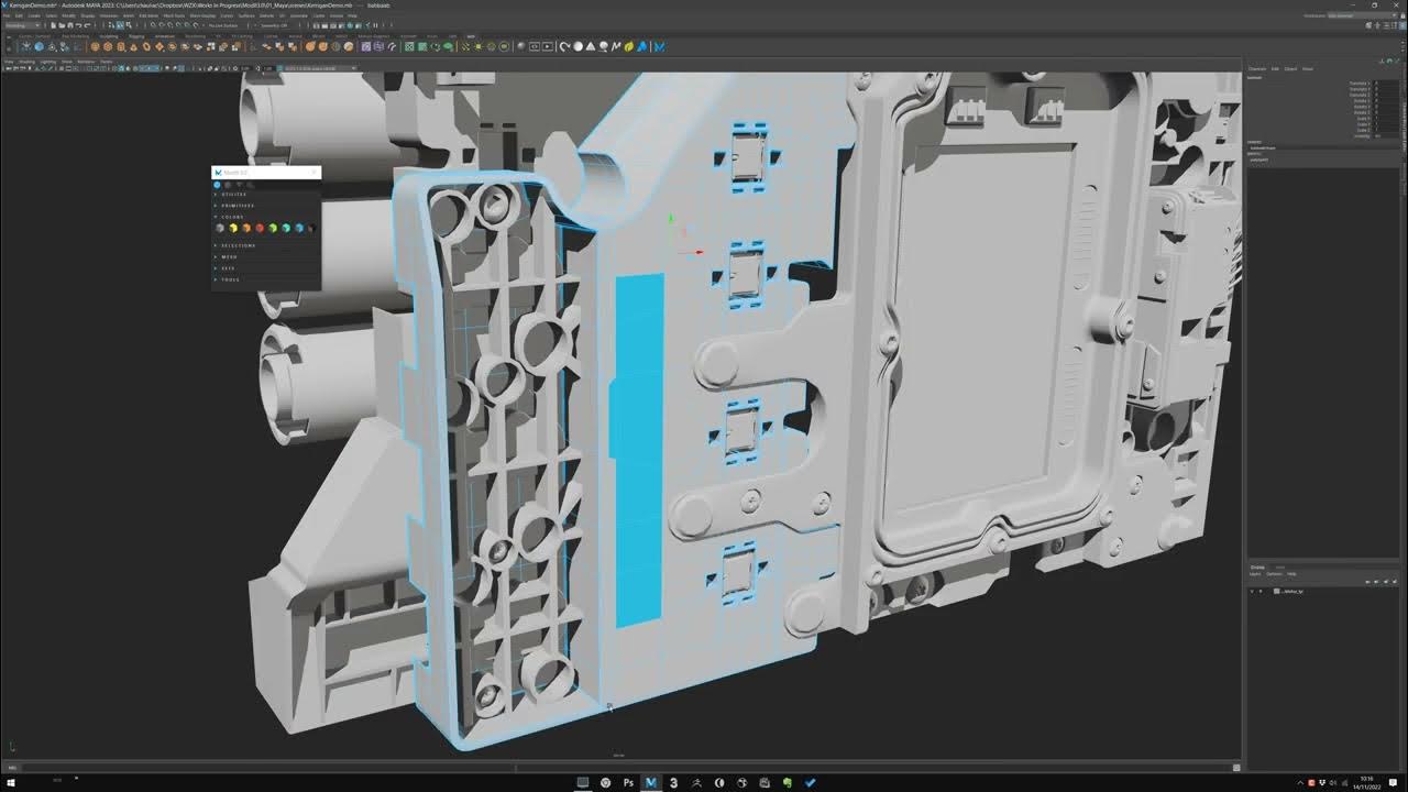 ModIt 3.0 HardSurface Modeling Script for Maya - 04 : Colors - YouTube