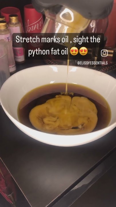Stretch Marks oil , with python fat oil included in it #pythonfatoil # ...