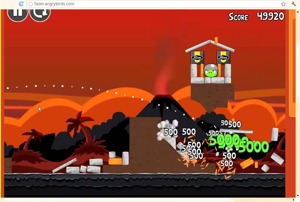 Angry Birds Tyrkisk Peber Volcano, Level 3, 87710 - YouTube