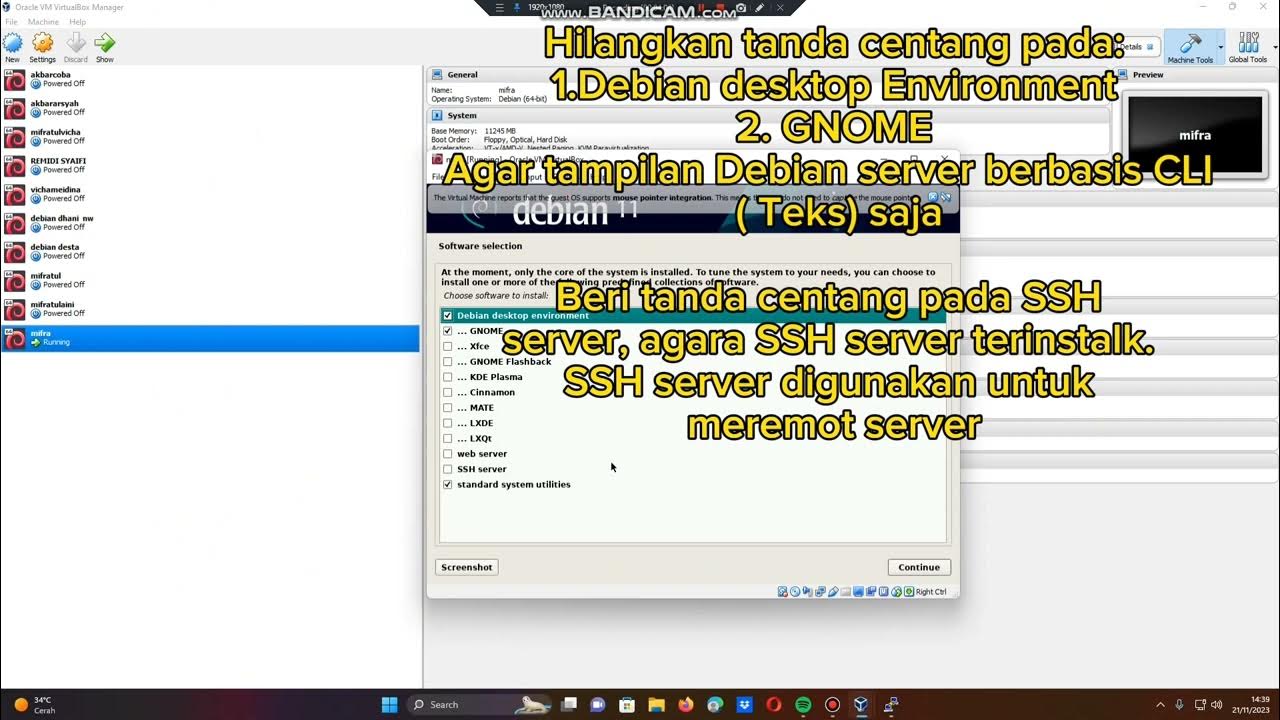 Tutorial install debian 11 dan konfigurasi IP - YouTube