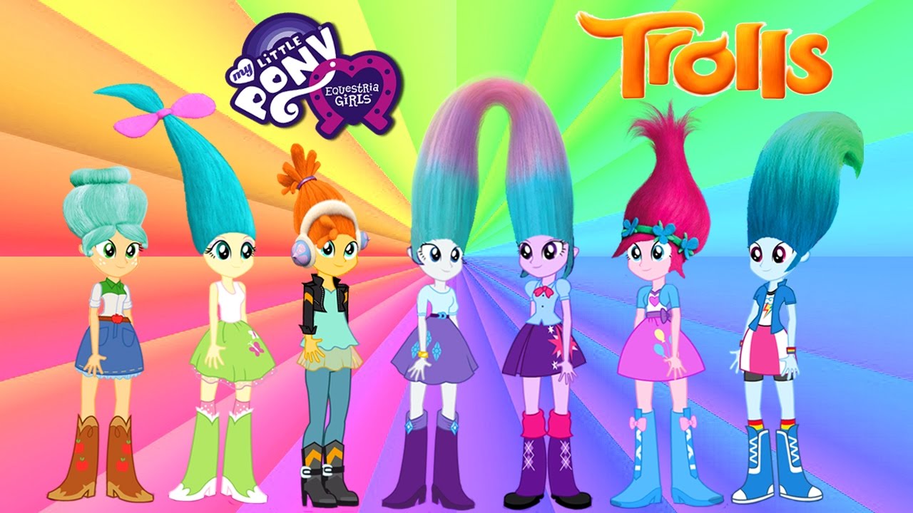 My Little Pony Equestria Girls Transforms into Dreamworks Trolls ...