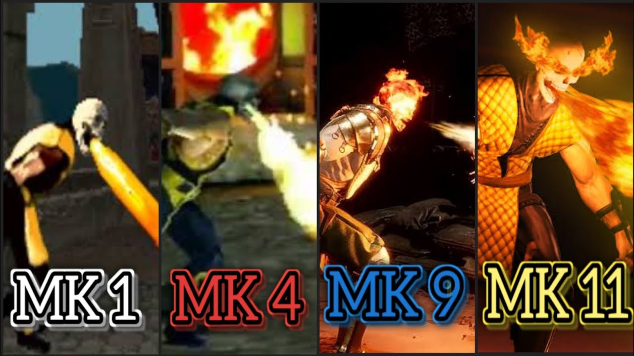 The Evolution of Scorpion's Fatalities (1992-2019) - YouTube