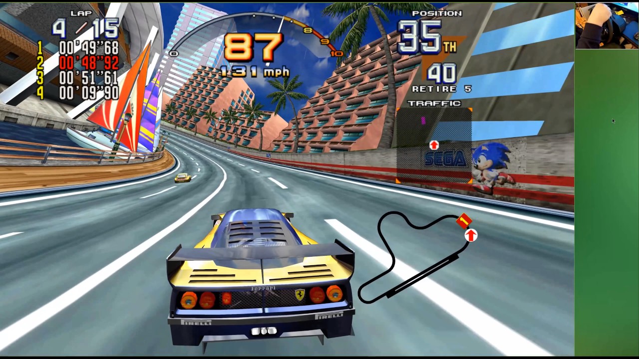 Scud race with a wheel- Supermodel 3 PC - YouTube