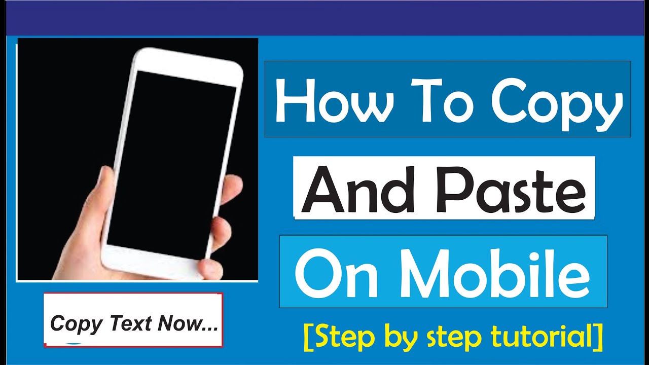 How To Copy And Paste On Mobile (Full Tutorial) - YouTube
