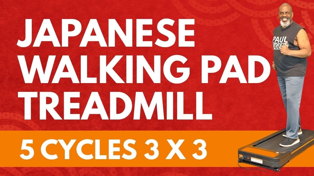 Japanese Interval Walk on Walking Pad Treadmill | Cardio Workout with ...