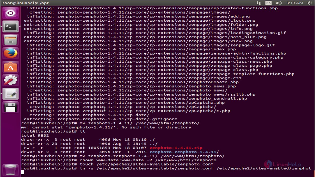 How to Install Zenphoto in Ubuntu - YouTube