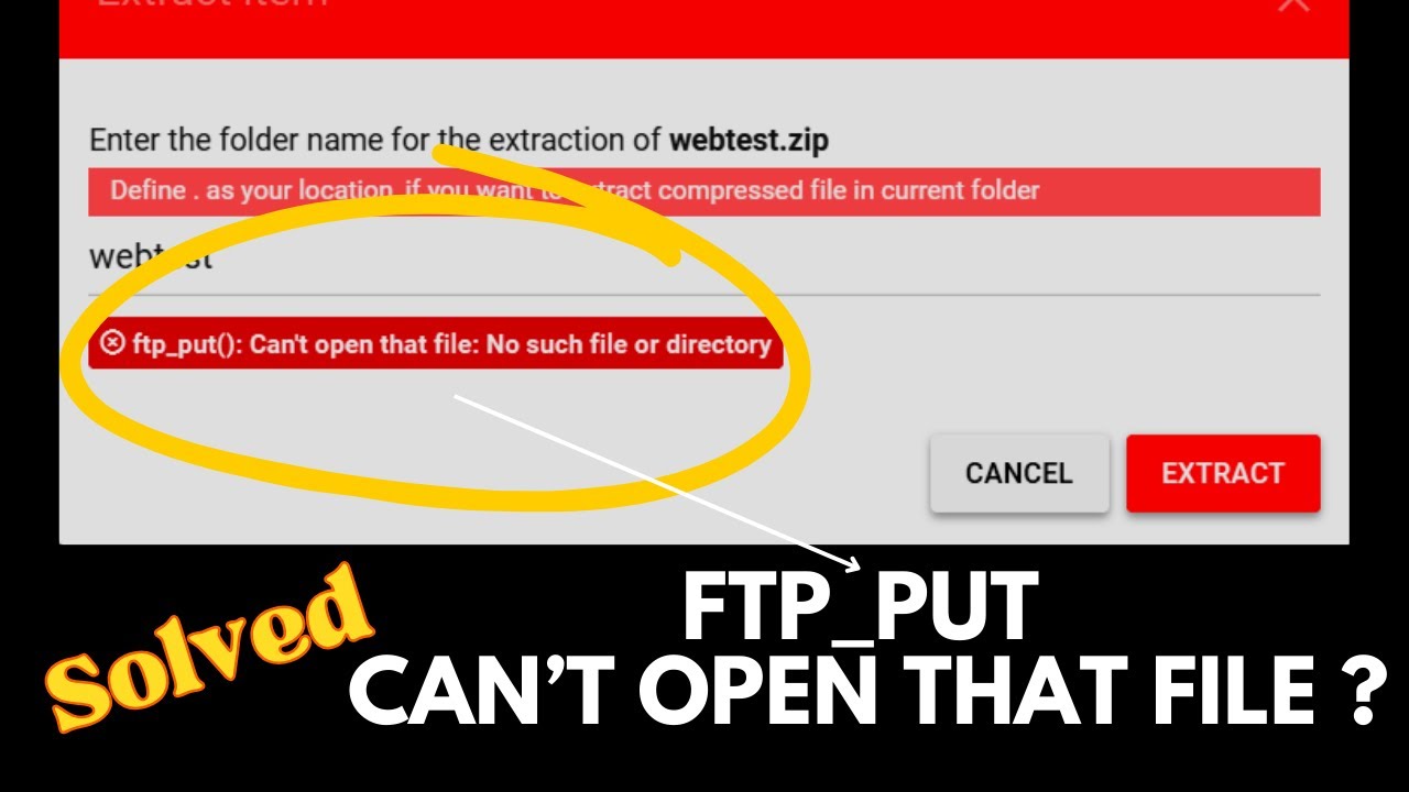 Ftpput Cant Open That File No Such File Or Directory In 000webhost Youtube