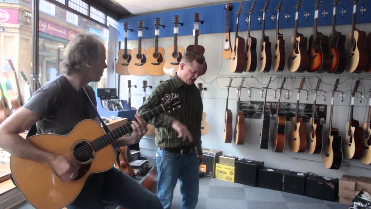 Brooks Williams & Steve Lockwood performing in Millers Music Centre ...