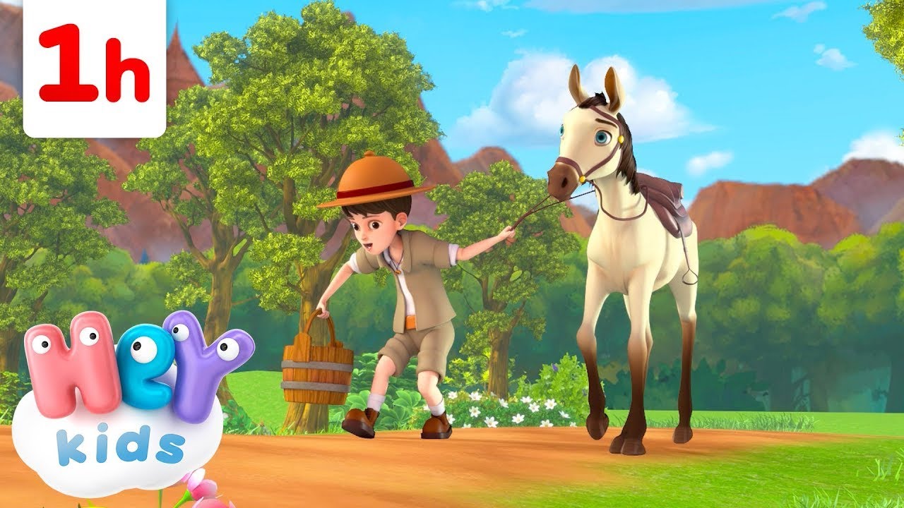 Caballito y Más | ¡ Una Hora ! | Canción de Animales | HeyKids ...