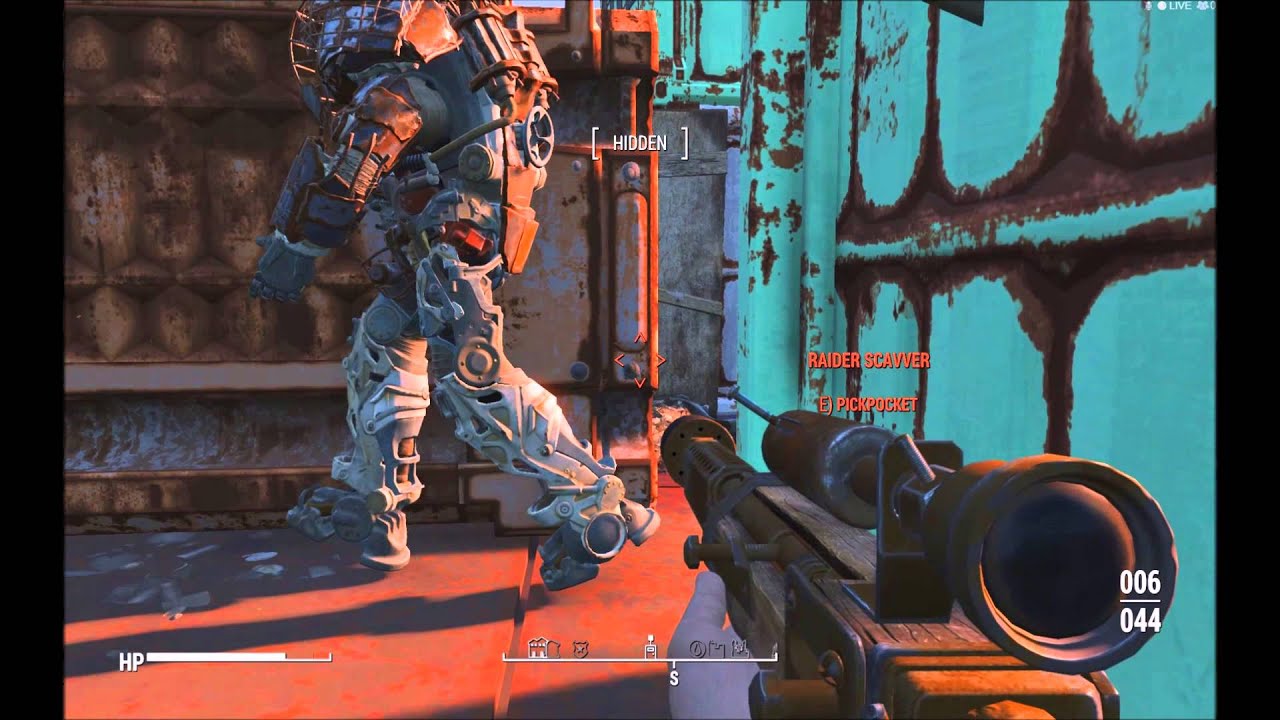 Fallout 4: How to steal power armor from a raider - YouTube