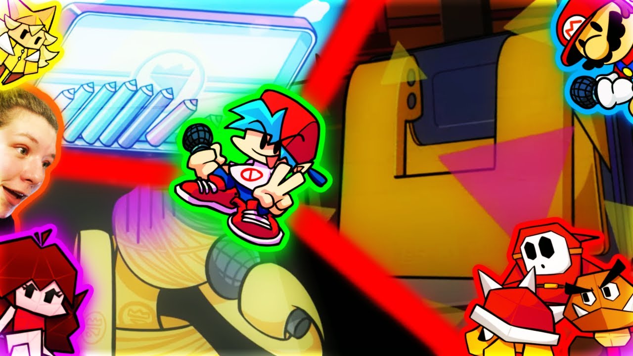 FNF VS THE ORIGAMI KING (CH.1-3, HARD)| Mod Showcase & REACTION W/Tess ...