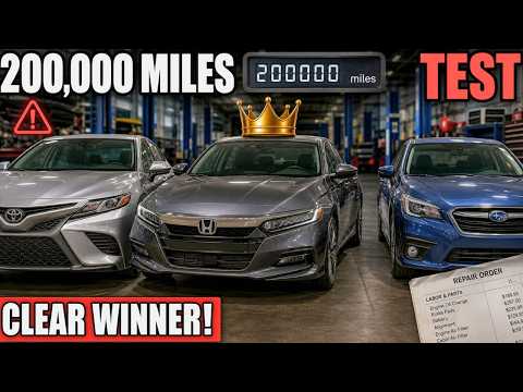 We Ran a Toyota Camry, Honda Accord & Subaru Legacy to 200,000 Miles — A Clear Winner