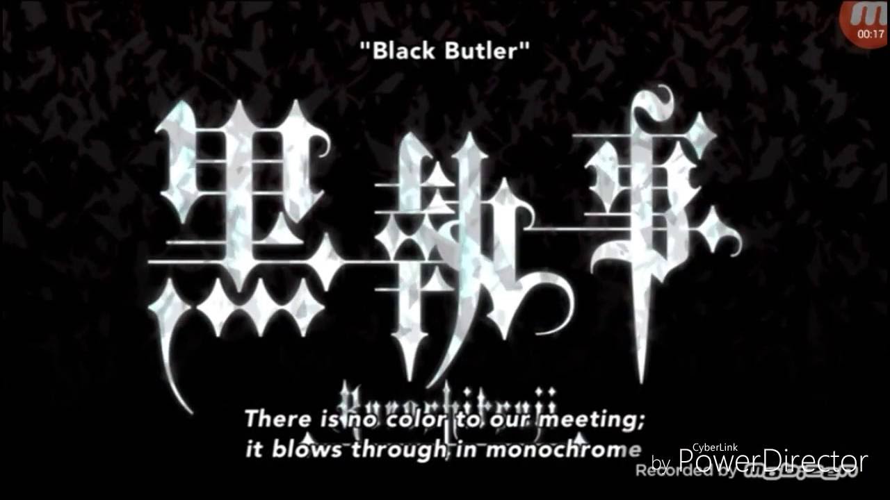 Black Butler opening 1 English dub with video - YouTube