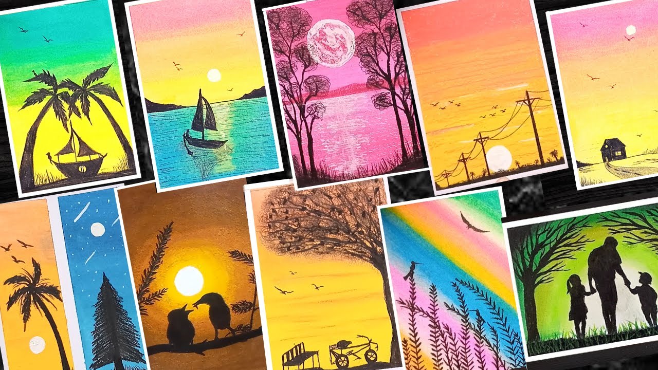 Easy Pastel Drawing Ideas