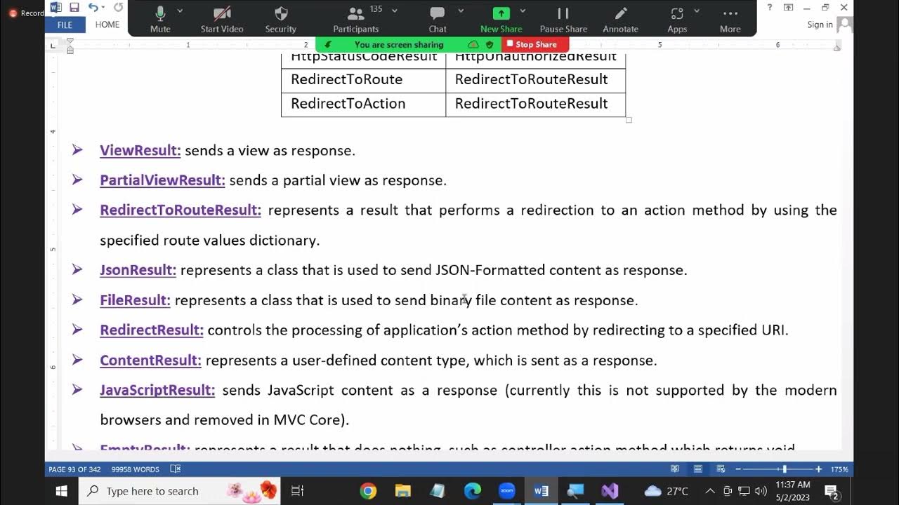 Day 22 02 05 2023 ASP NET Core MVC 5 + MVC Core by Mr Bangar Raju - YouTube