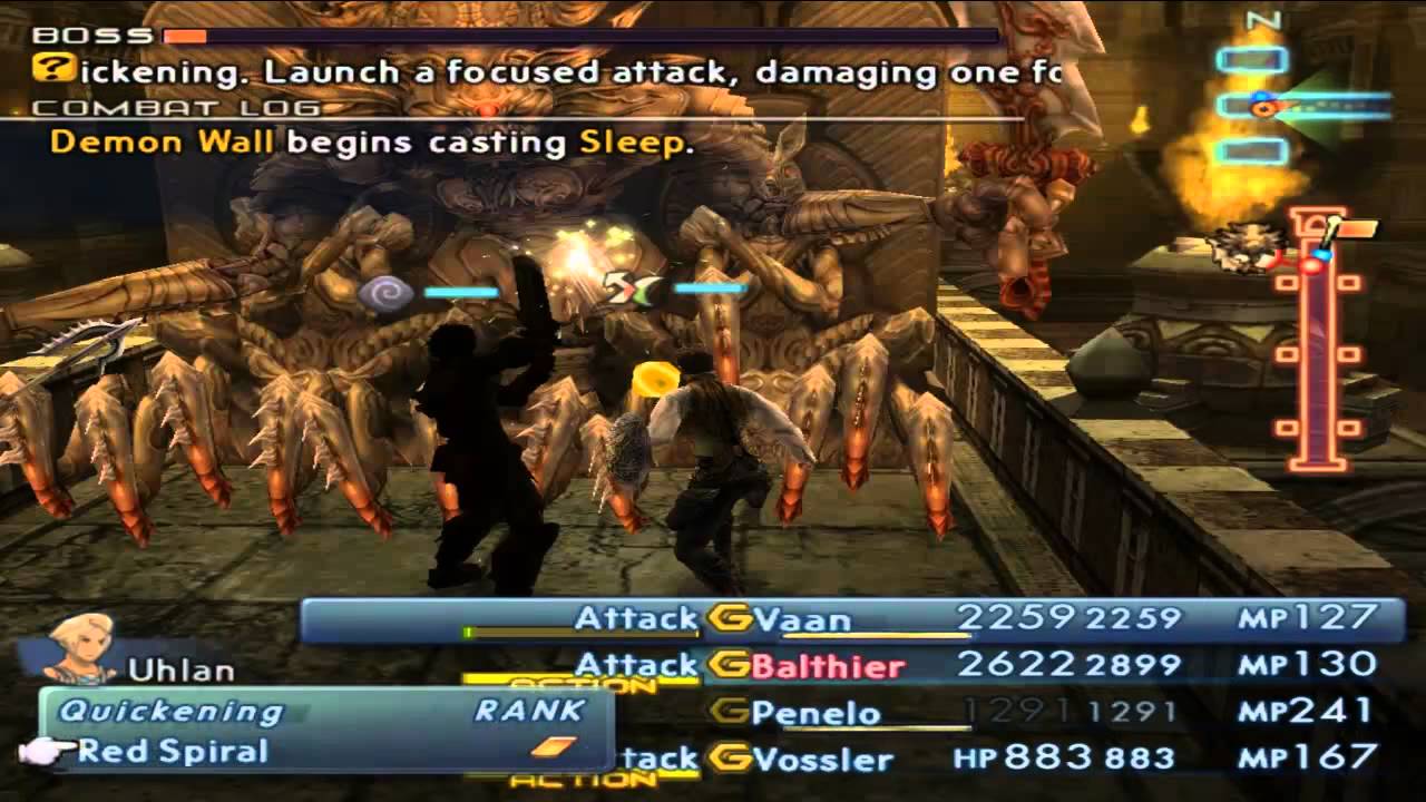 Let's Play Final Fantasy XII International #037 Raithwall Demon Walls ...