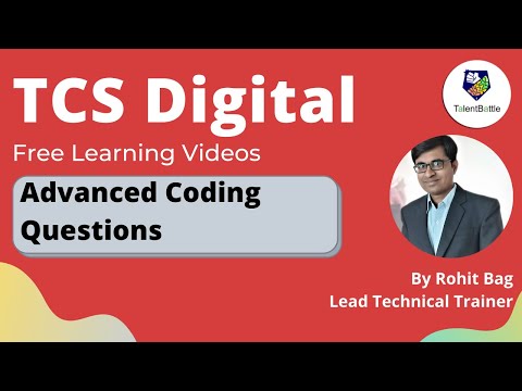TCS Digital Advanced Coding Question (2022 Batch) TCS Digital Coding Preparation - YouTube