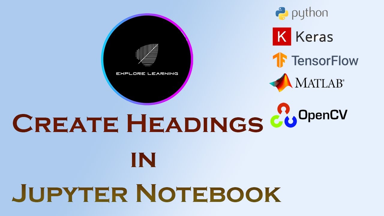 How To Use Markdown to Create Headings in Jupyter Notebook - YouTube