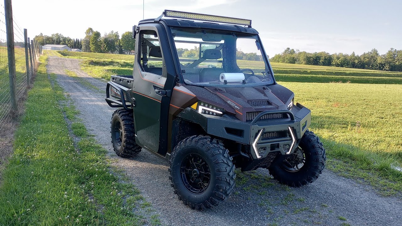 Polaris Ranger 900 with Ranger 1000XP Ultimate Wheels - YouTube