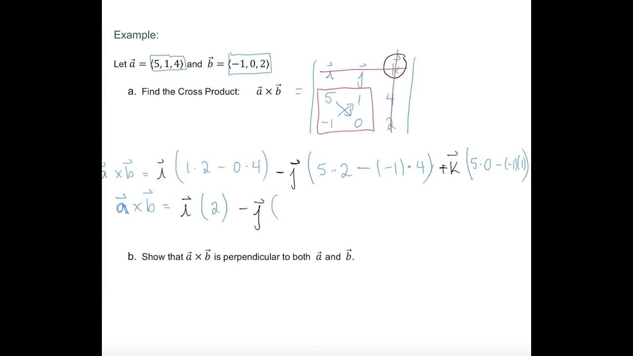Calculate Cross Product between two 3D Vectors - YouTube