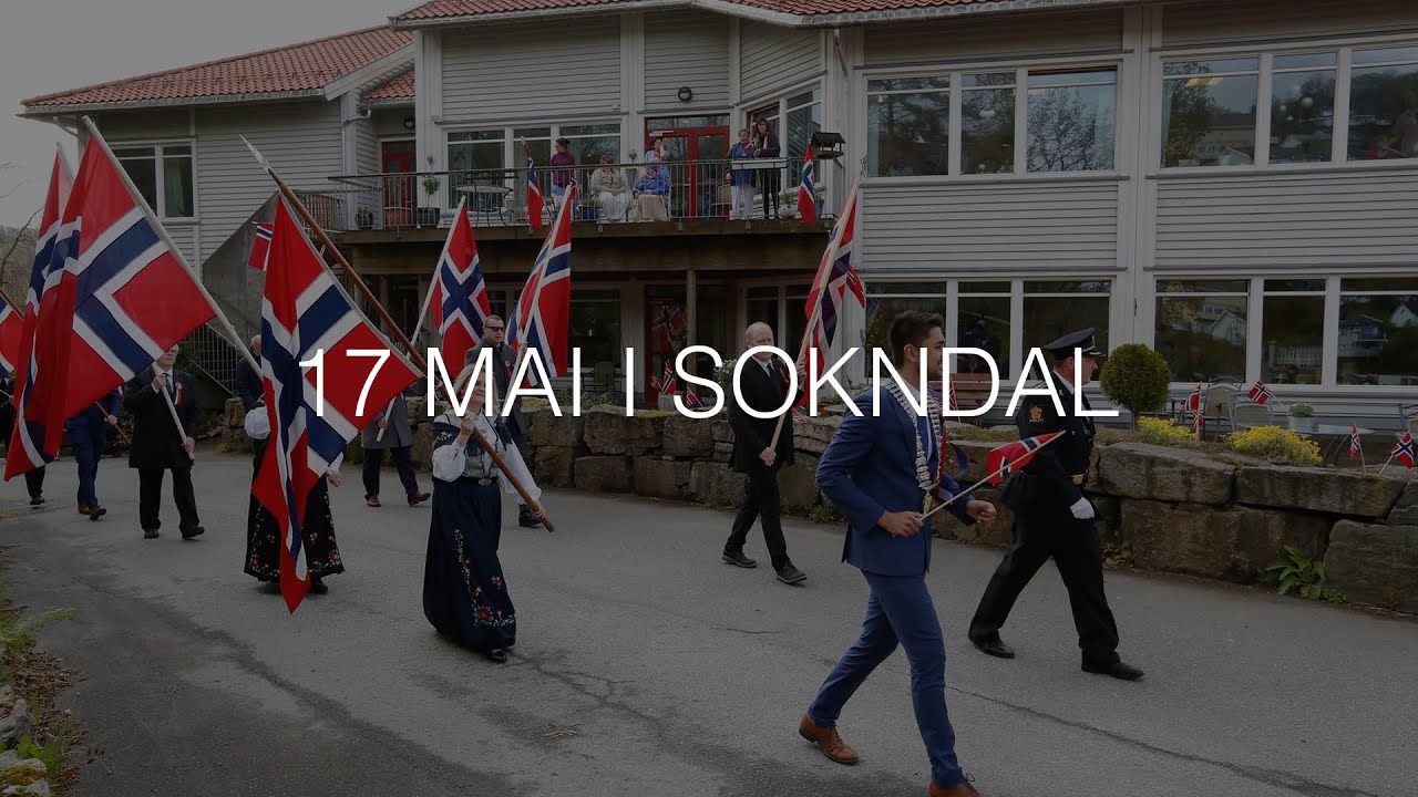 17 mai: Flaggborg v/kommunestyret rundt Solbø - YouTube