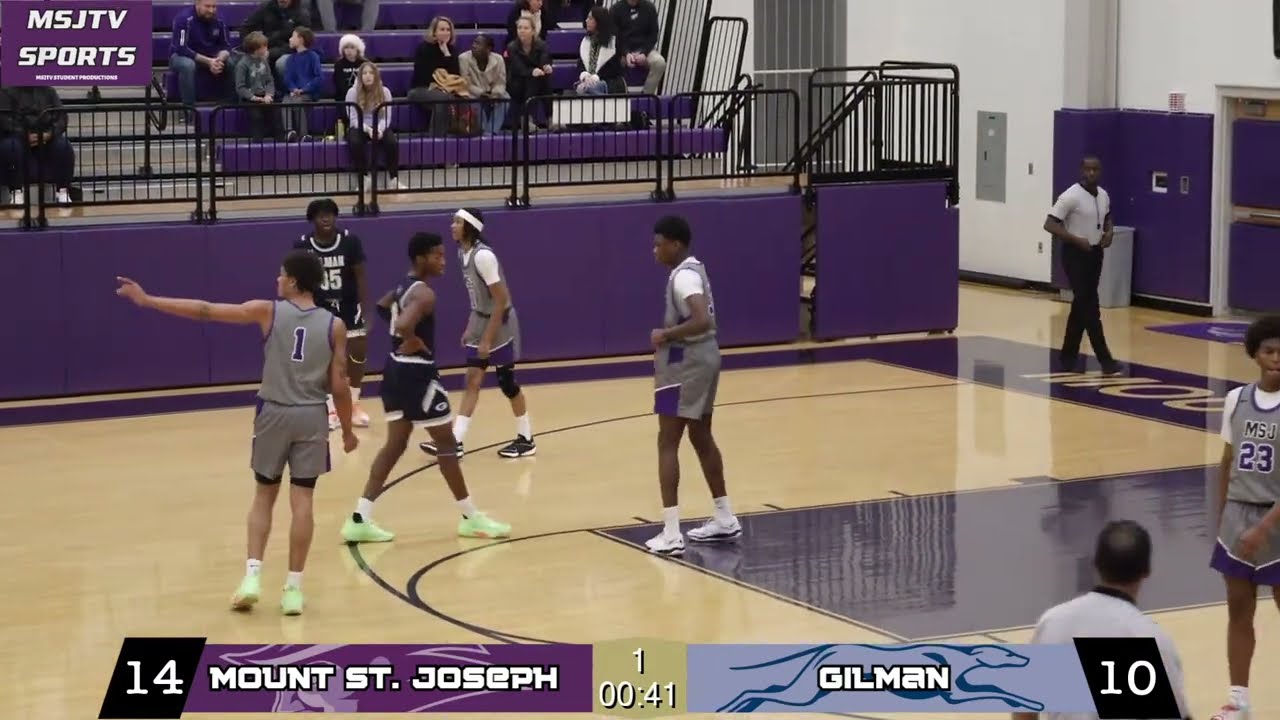 Varsity Basketball Mount St Joseph High School Vs Gilman Youtube