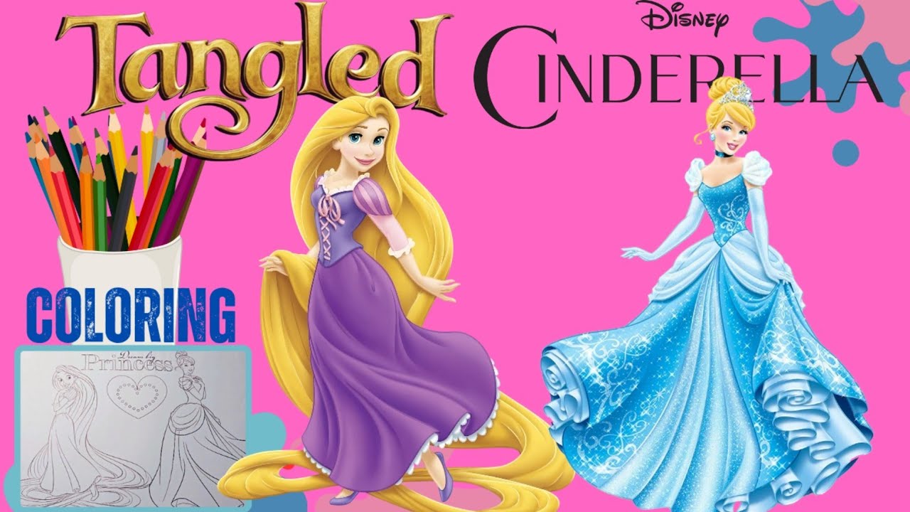 Disney Princesses Rapunzel-Tangled and Cinderella #disneyprincess # ...
