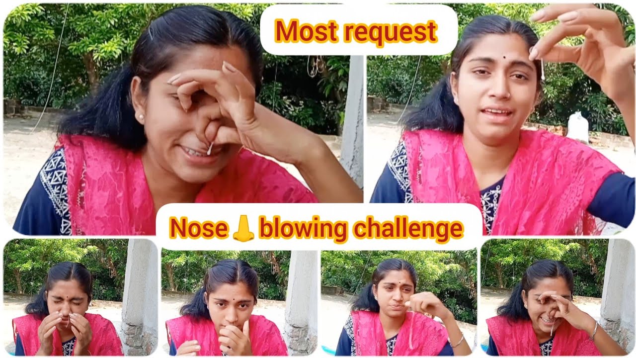 Sneezing 🤧 and nose blowing challenge /Nose blowing /Most Request video ...