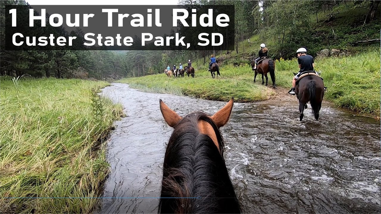 60 minutes of horseback riding in South Dakota! - YouTube
