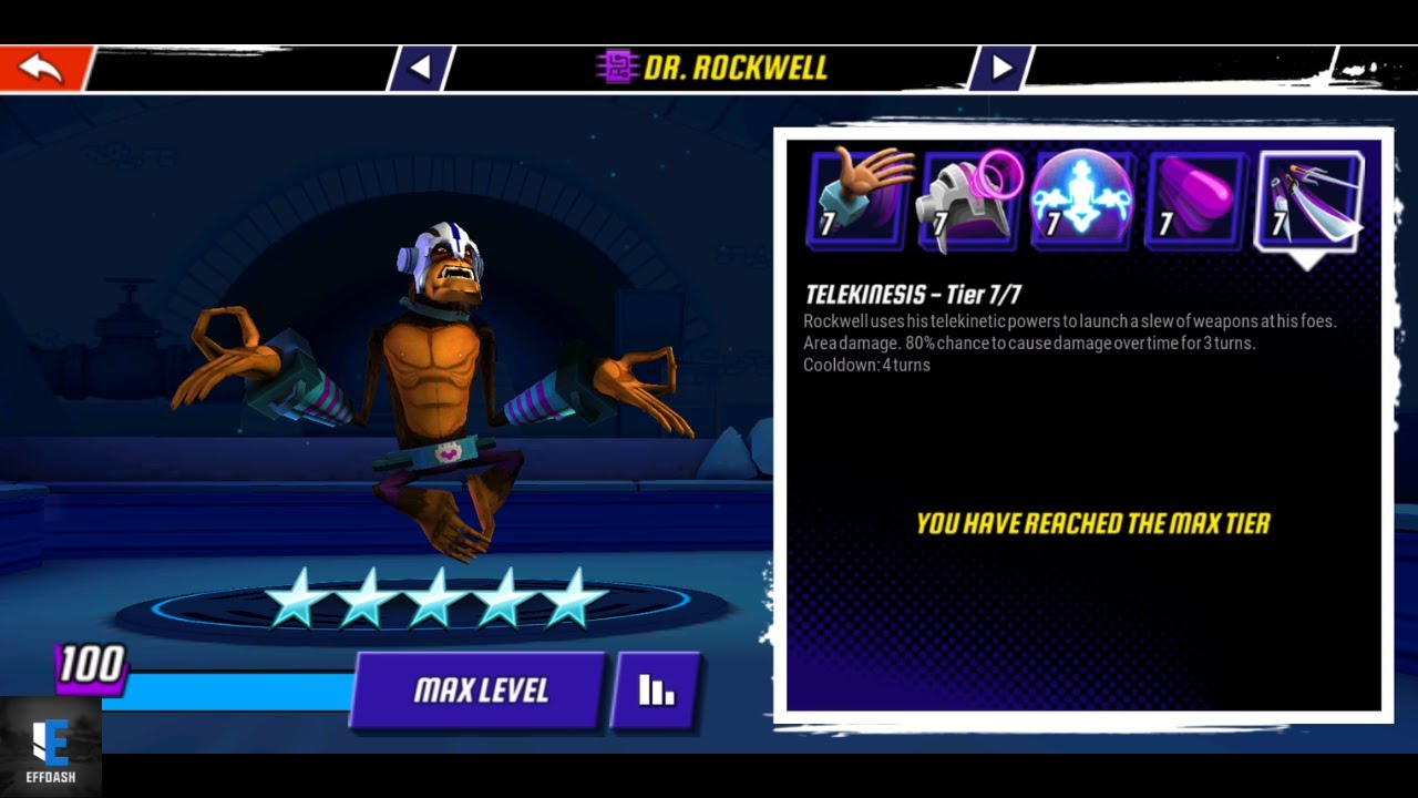 Doctor Rockwell Stats & Ability Upgrades | TMNT Legends - YouTube