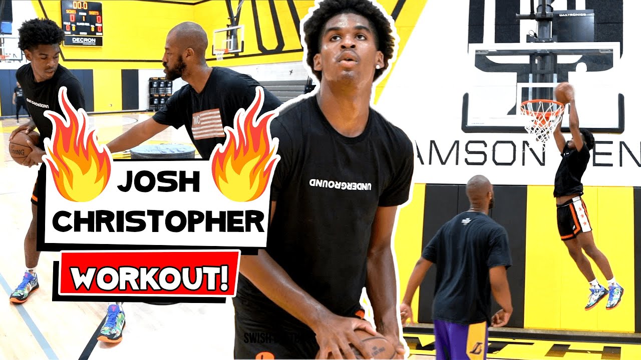 Josh Christopher & Brother Caleb *EXCLUSIVE* workout with LAKERS ...