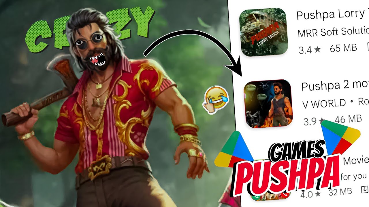 Tried Some Puspha Games From PlayStore👀 - YouTube