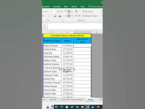 #excel #exceltutorial #shortcutkeys#shortreels #salaryincrease#increment #followforfollowback# ...
