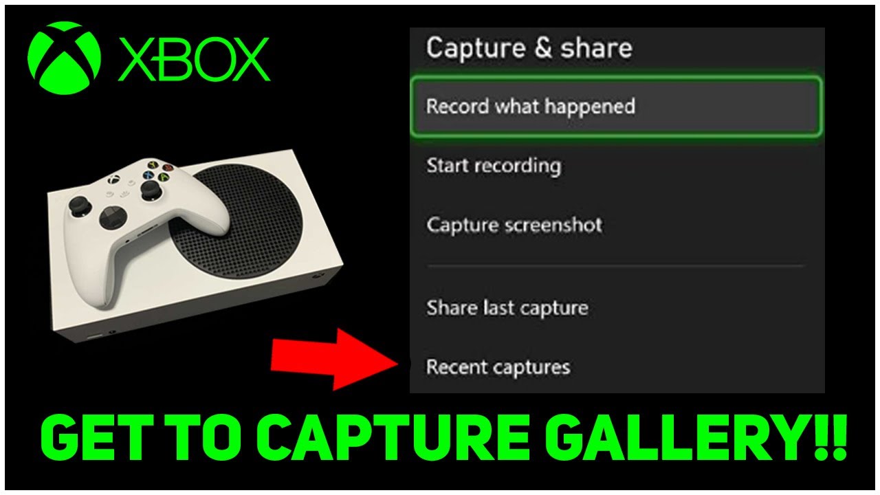 XBOX HOW TO GET TO CAPTURE GALLERY! - YouTube