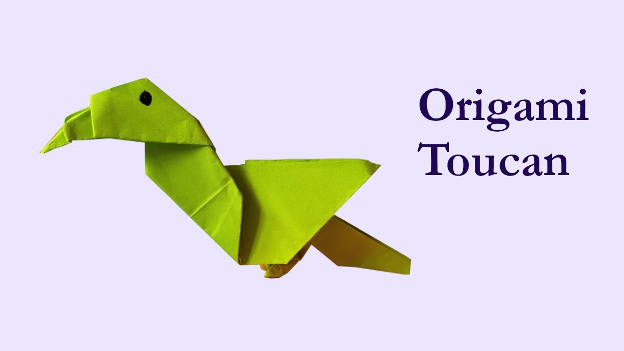 Origami Toucan/ Easy steps/ kids activity/ Amusing Creative Fun - YouTube