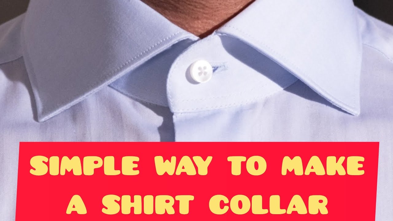 Simple way to make a shirt collar (Easy and fastest method) - YouTube