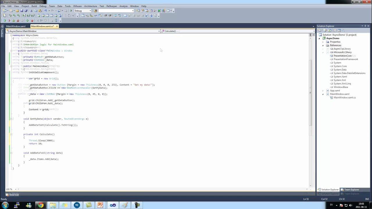 C# 5 Async CTP - Async in action - YouTube