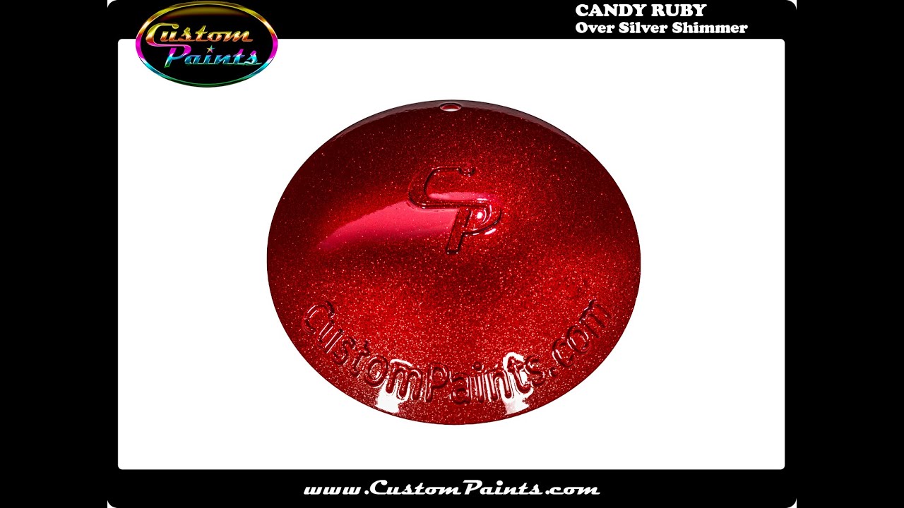 Candy Ruby Red over Shimmer - Custom Paints - YouTube