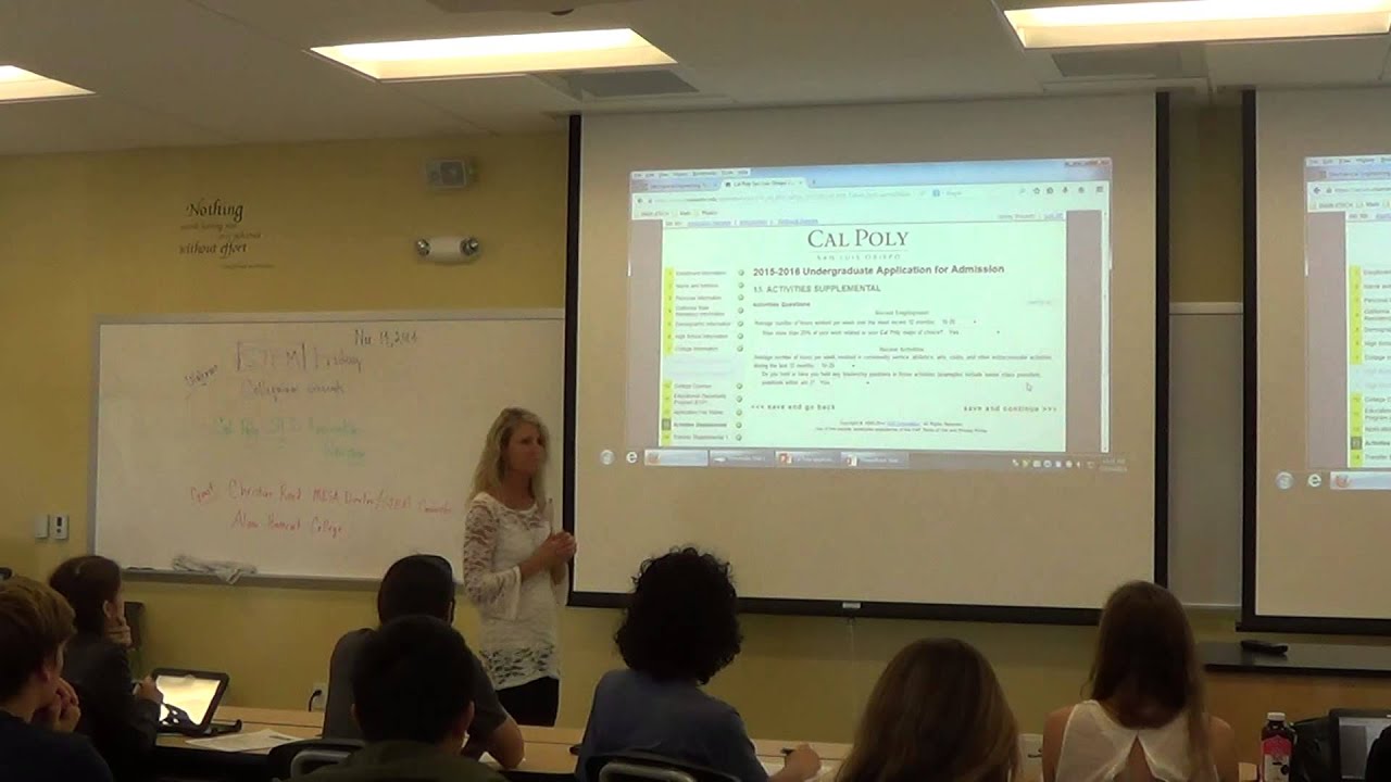 Cal Poly SLO Sup Ap_Video 3 or 7 - YouTube